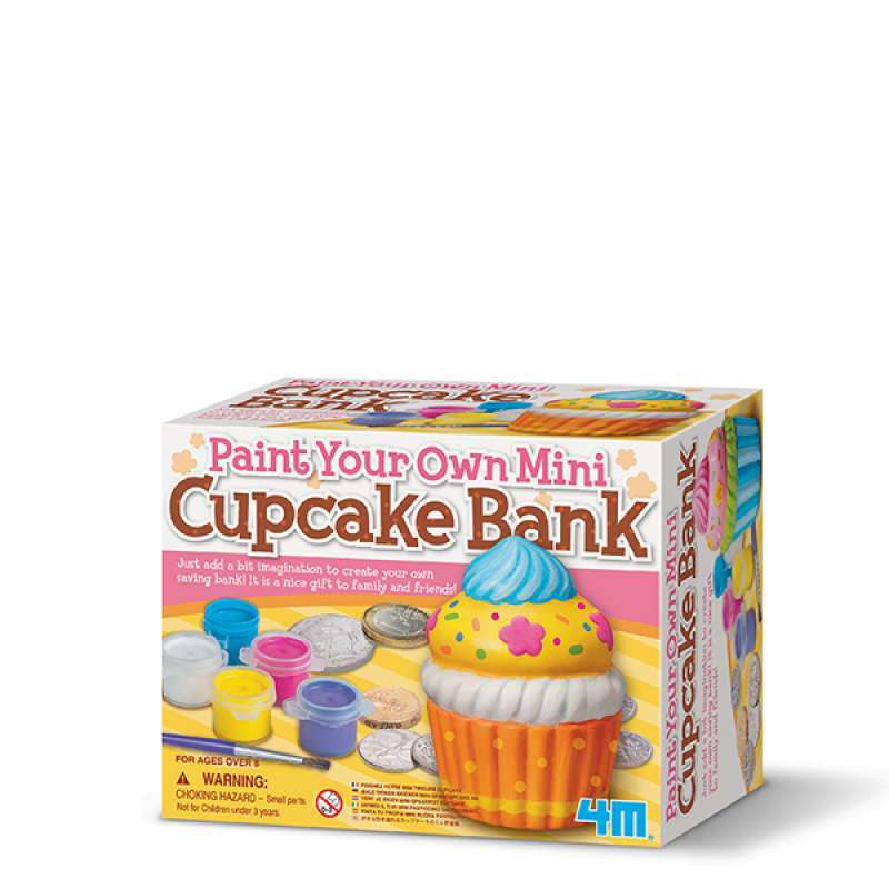 Jual 4m Paint Your Own Mini Cupcake Bank 4700 Mainan Melukis Celengan ...