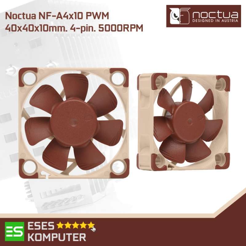 Jual Fan Noctua NF-A4X10 PWM | 4CM 40MM SLIM | 5000RPM di Seller ESES ...