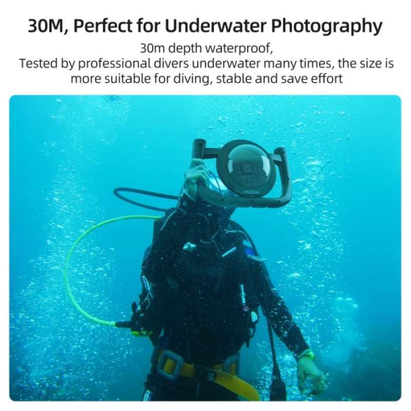 Promo Telesin 30M Diving Rig Stabilizer Kit For Gopro Hero 10 / 9 Dome ...