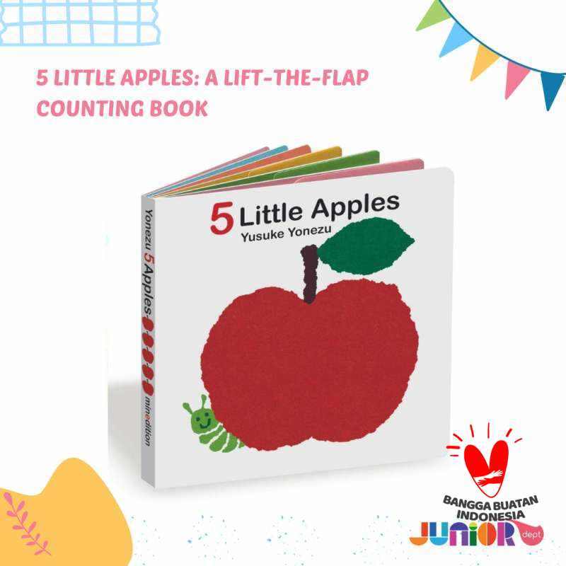 Jual 5 Little Apples: A Lift-the-flap Counting Book / Latihan Berhitung ...