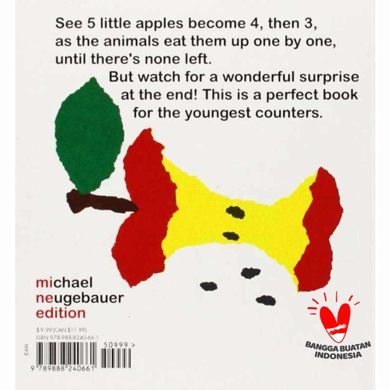 Jual 5 Little Apples: A Lift-the-flap Counting Book / Latihan Berhitung ...