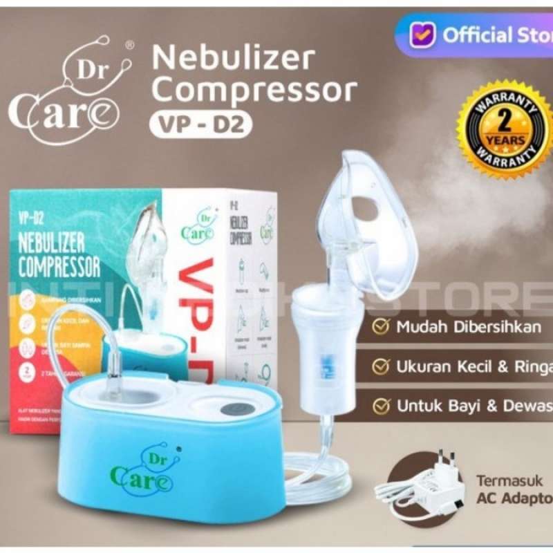Jual Alat Nebulizer Alat Uap Portable Dr. Care Bonus Thermometer Di ...