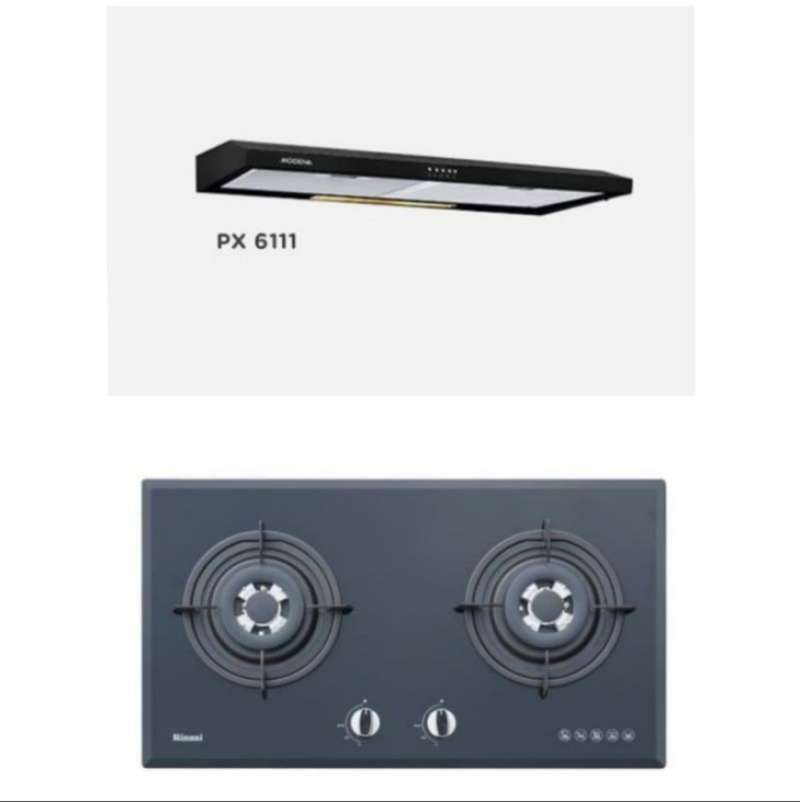 Jual Paket Set Kompor Rinnai Rb 772 Rog + Cooker Hood Modena Px 6111 Di Seller Buana Electronic ...