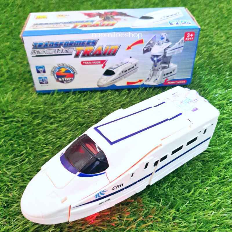 Promo MRT TRANSFORMERS JADI ROBOT Mainan Kereta Api CEPAT Transform ...