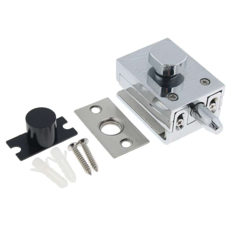 Promo Zinc Alloy Frameless Glass Door Lock for 10mm Thickness Single ...