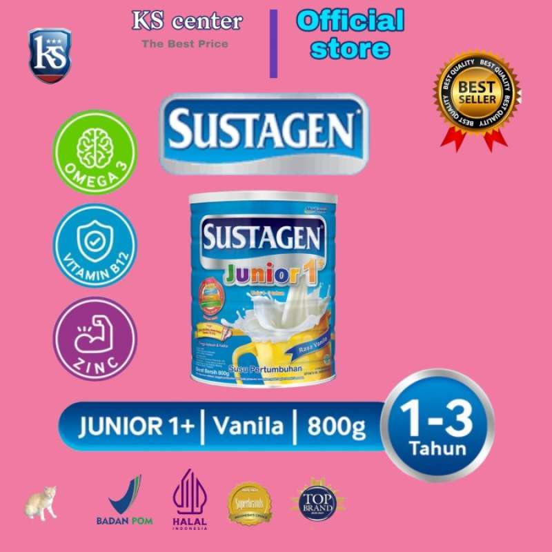 Promo SUSTAGEN JUNIOR 1+ Vanila 800 gram Diskon 23% di Seller Alice ...