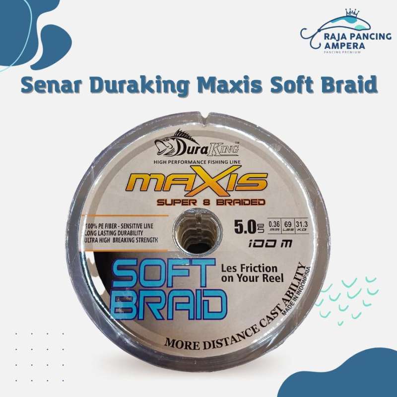 Jual Senar Pe(serat) Duraking Maxis Soft Braid Super 8x Di Seller Raja ...