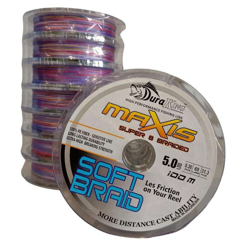 Jual Senar Pe(serat) Duraking Maxis Soft Braid Super 8x Di Seller Raja ...