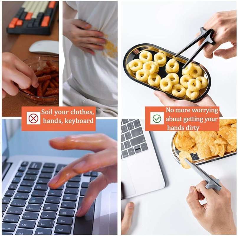 Jual Finger Chopsticks Sumpit Cemilan Snack Gamers Gaming Anti Tangan ...