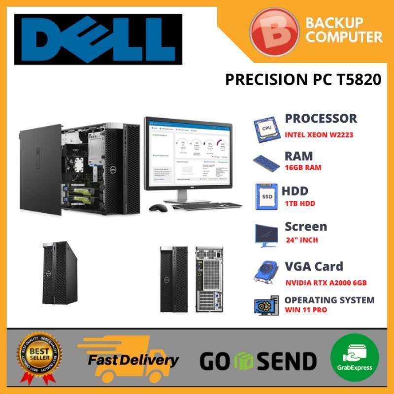 Jual Dell Precision Pc T5820 Intel Xeon W2223 Di Seller Backup Computer ...