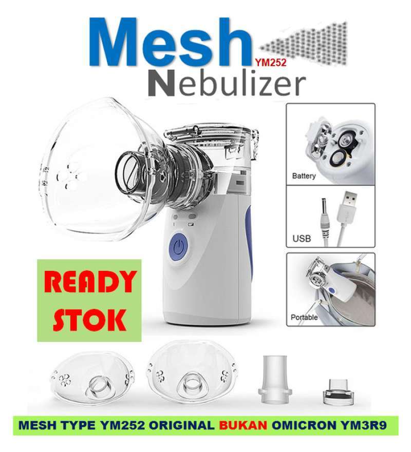 Promo Mesh Nebulizer Portable Ym-252 Alat Uap Bantu Pernafasan Asma ...