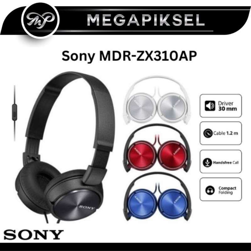 Jual Sony MDR-ZX310AP Headphone di Seller Megapiksel Official Store ...