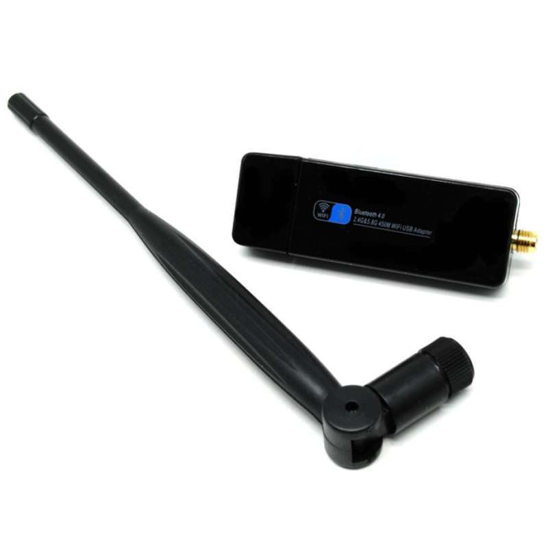 Jual USB WiFi Adapter 450Mbps Bluetooth Receiver 4.0 with Antena ...