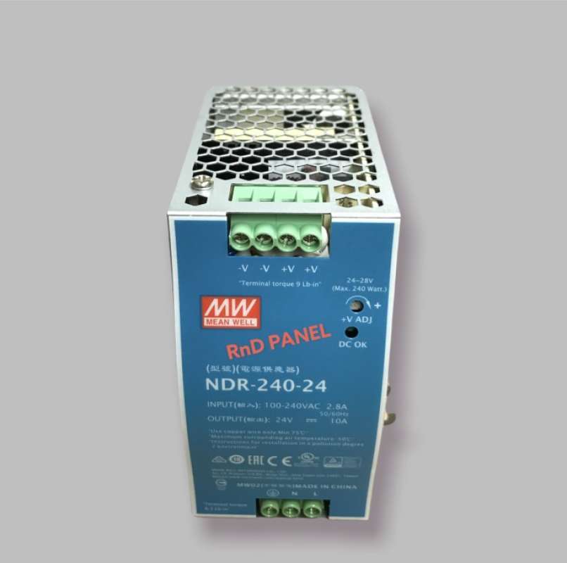 Jual Switching Ndr-240-24 Power Supply Mw Meanwell Din Rail 24vdc 10a Di Seller Umar Store Tick ...