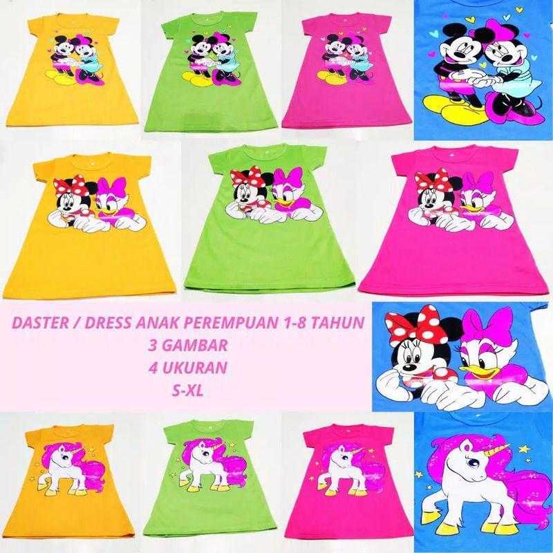 Jual Daster / Dress Anak Perempuan / Cewek 1-8 Tahun Mickey Mouse ...