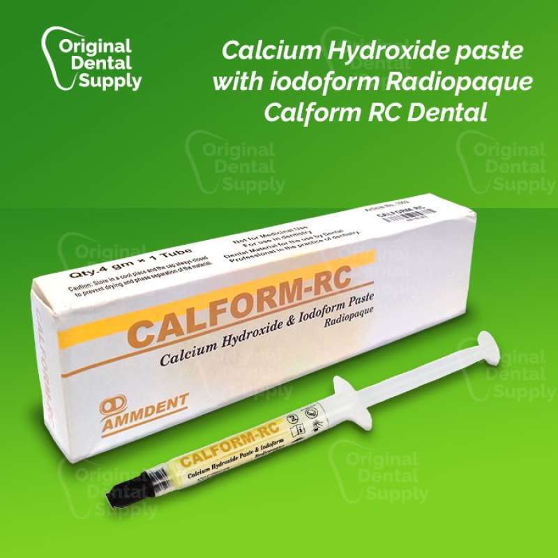Jual Calcium Hydroxide Paste With Iodoform Radiopaque Calform Rc Dental ...