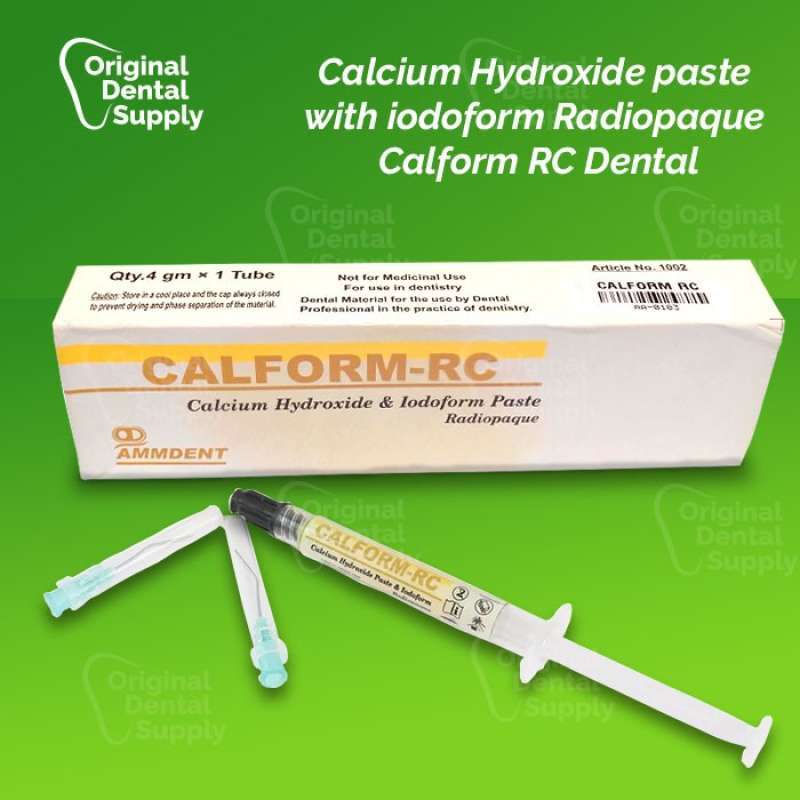 Jual Calcium Hydroxide Paste With Iodoform Radiopaque Calform Rc Dental ...