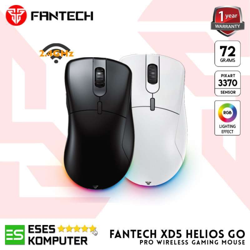 Jual Mouse Fantech Xd5 Helios Go Wireless Rgb | Mouse Gaming Wireless ...
