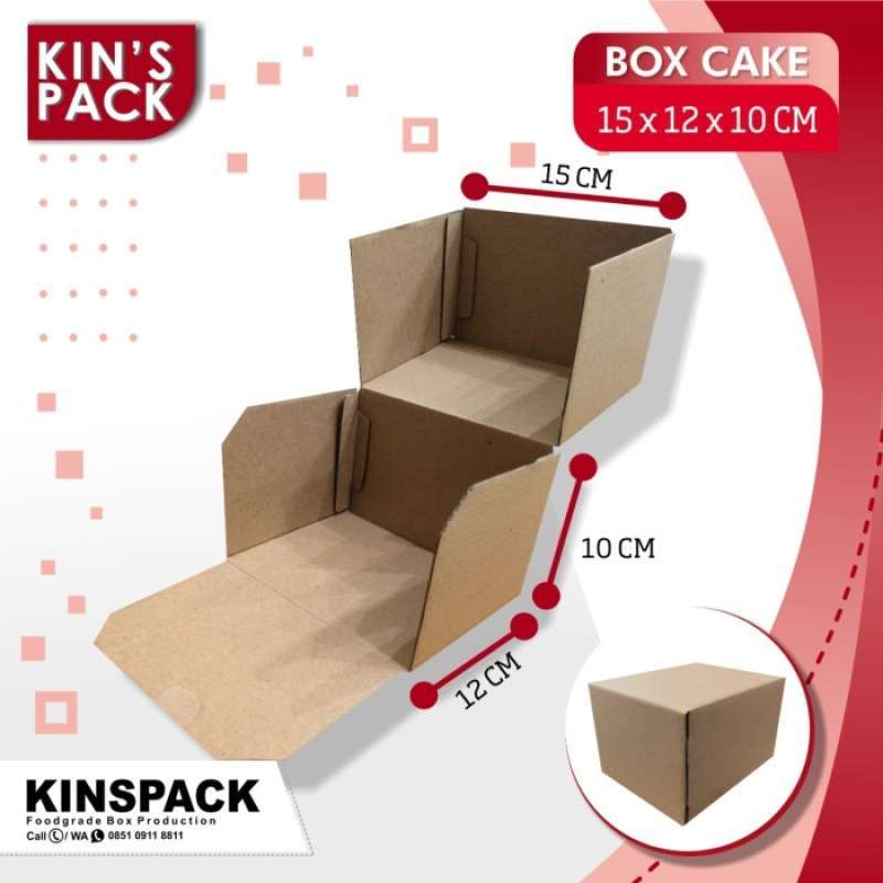 Jual Slice Cake Box Packaging Corrugated / Kotak Kue Personal di Seller ...