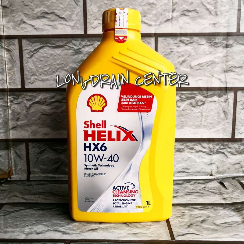 Jual SHELL HELIX HX6 10W40 SN CF KEMASAN 1 LITER di Seller Longdrain ...