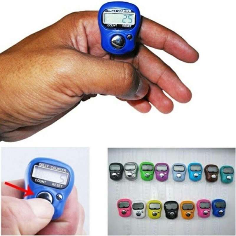 Jual HSI Alat Hitung Tasbih Digital Dzikir Mini Jari Finger Tally ...