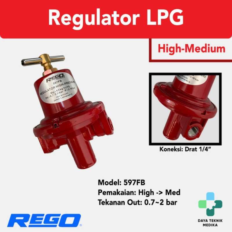 Promo Rego Pressure Regulator Lpg 597Fb - Pengatur Tekanan Gas - High ... Promo Rego Pressure Regulator Lpg 597Fb - Pengatur Tekanan Gas - High ...