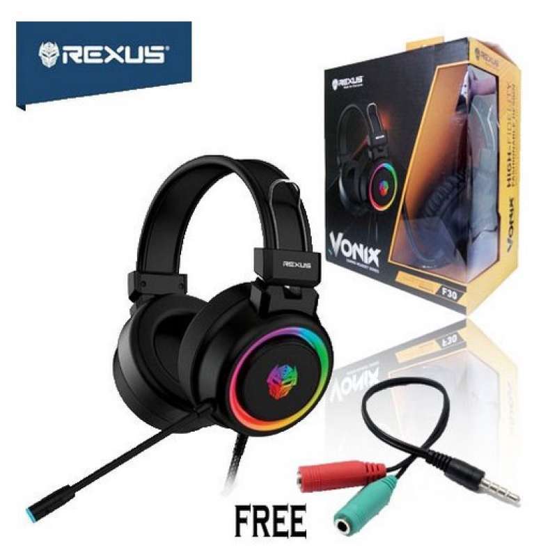 Promo Rexus F30 Headset Gaming Rgb Diskon 20% Di Seller Itpro Dinamika ...