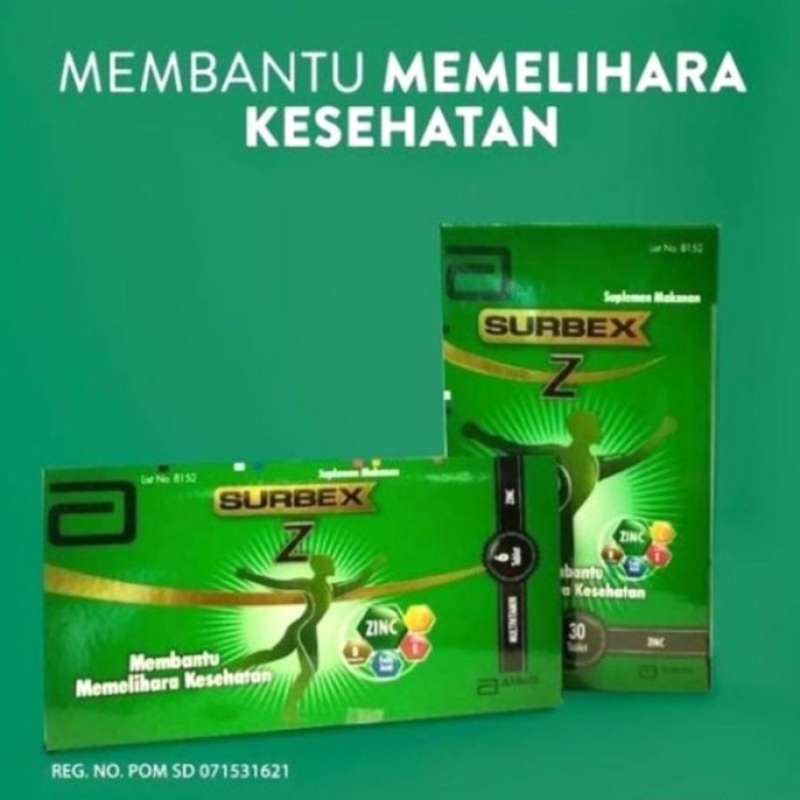 Jual Surbex Z Box 30 Tablet Multivitamin / Vitamin C 750mg Di Seller ...