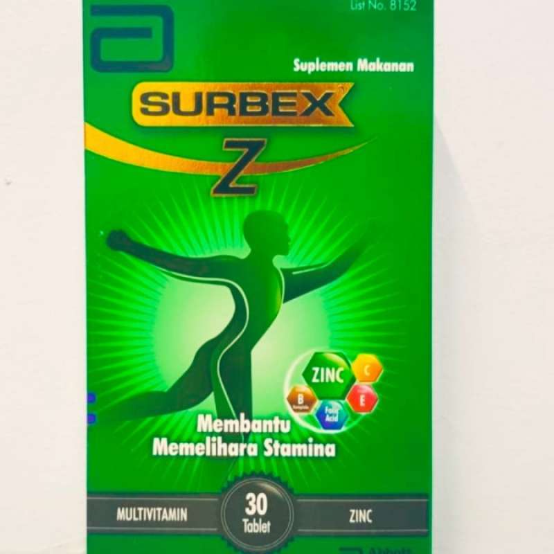 Jual Surbex Z Box 30 Tablet Multivitamin / Vitamin C 750mg Di Seller ...