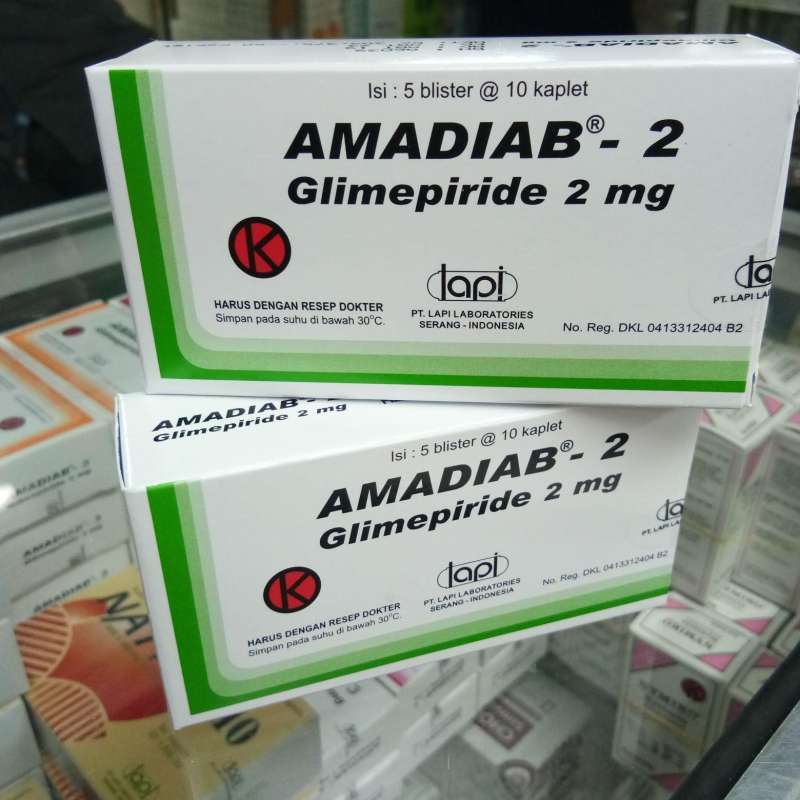 Promo Lapi Amadiab 2 Mg Glimepiride Per Box Isi 50 Tablet Diskon 4% Di ...