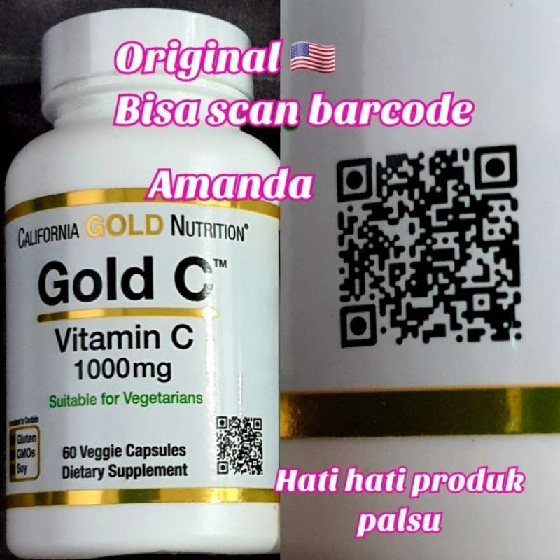 Jual California Gold Nutrition Â€“ Vitamin C (1000mg) - 60 Veg Capsules ...