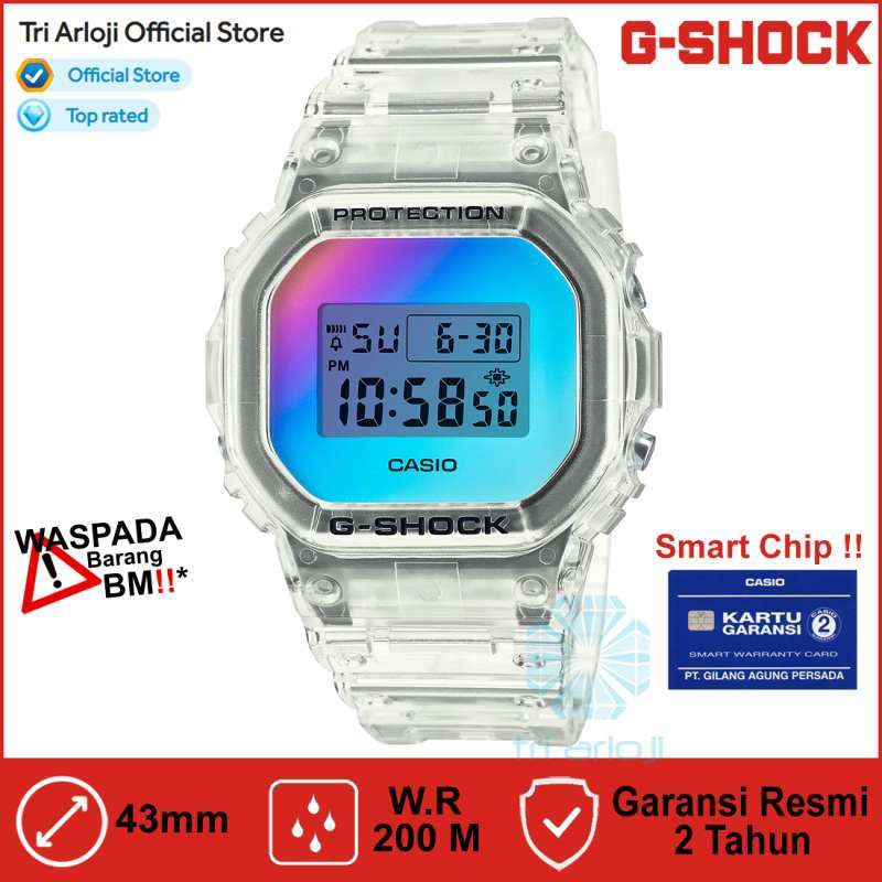Promo Casio G-shock Dw-5600srs-7dr Jam Tangan Pria Digital Transparan ...