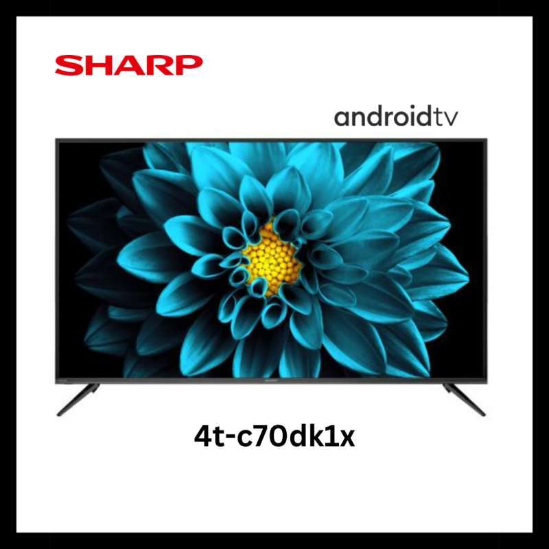 Jual LED TV 70 Inch SHARP Android TV 4K 4T-C70DK1X 4TC70DK1X 4T C70DK1X ...