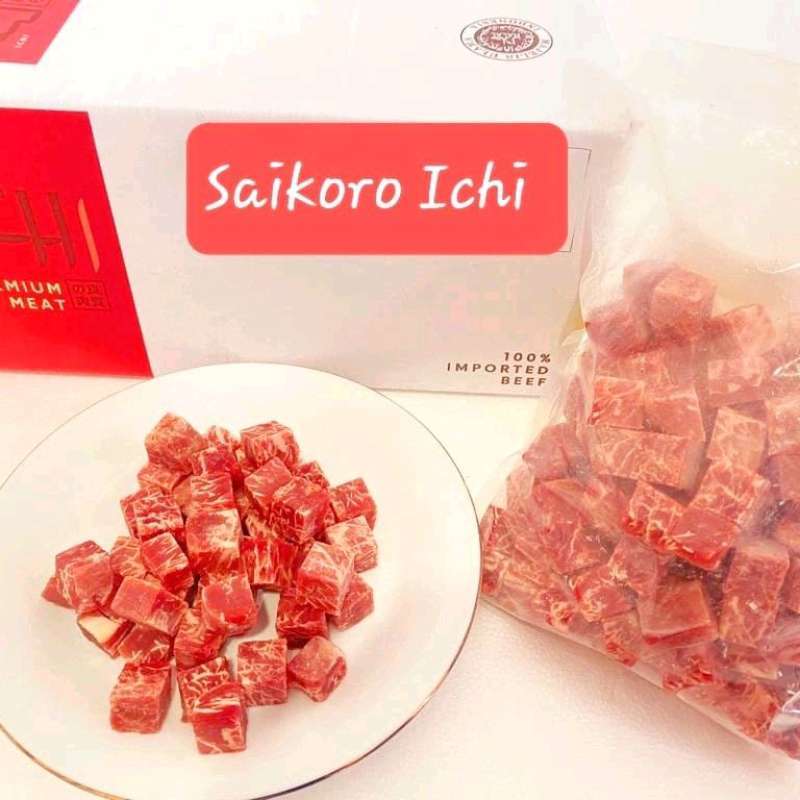 Jual Daging sapi Saikoro Beef Meltique Beef Saikoro Wagyu Meltique 500g ...