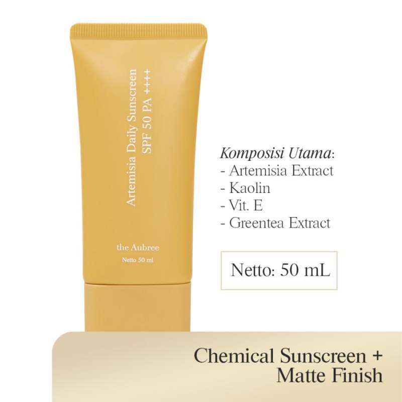 Jual The Aubree Artemisia Daily Sunscreen SPF 50 PA ++++ 30 ml di ...