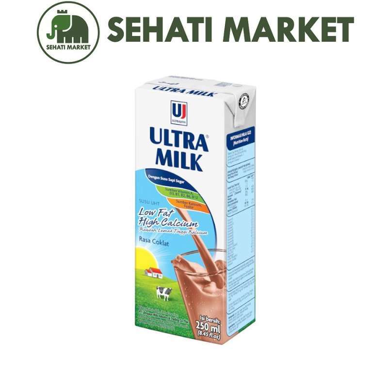 Jual Ultra Milk Susu Uht Low Fat Rasa Cokelat 250ml Di Seller Sehati Market Official Store ...