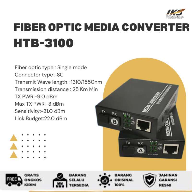 Jual Fiber Optic Media Converter HTB-3100 di Seller Inticore Karya ...