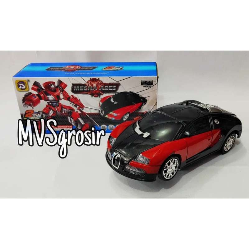 Jual MOBIL ROBOT SUPER CAR BUGATTI VEYRON TRANSFORMER 8987 di Seller ...
