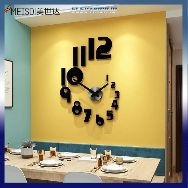 Promo Jam Dinding Besar DIY Giant Wall Clock Model Modern 120 cm ...