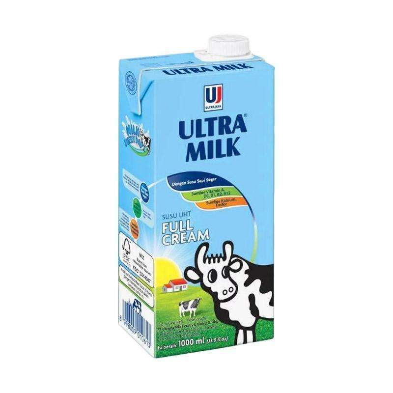 Jual Susu UHT Ultra Milk Full Cream [1 Liter] di Seller The Sweet ...