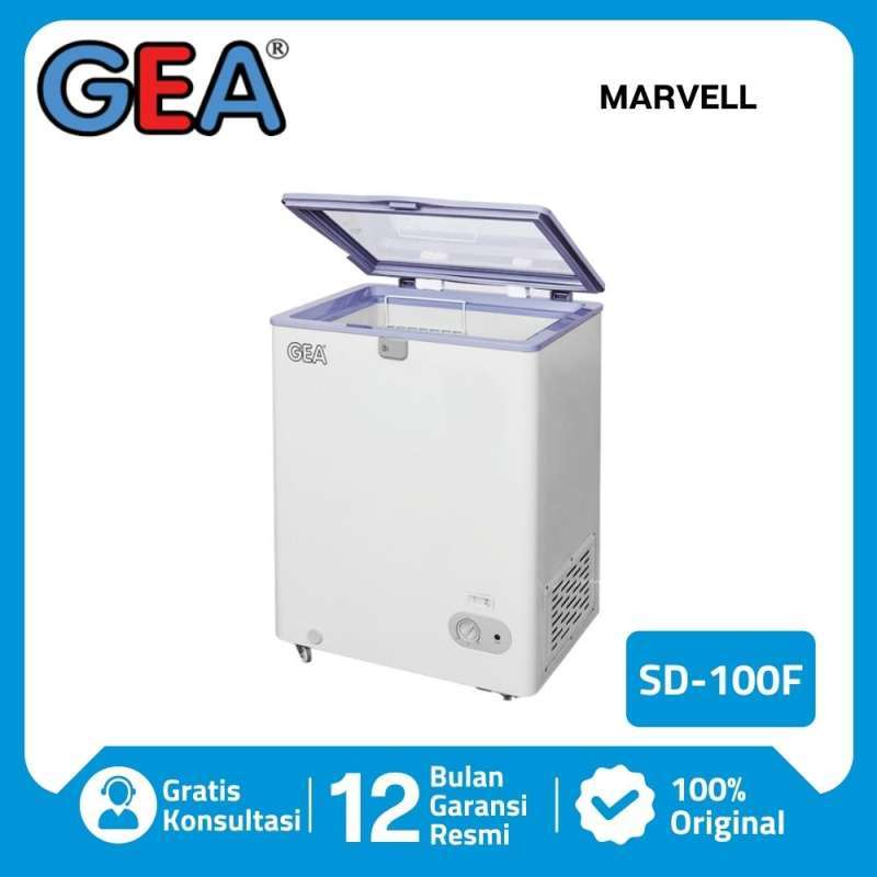 Jual GEA SD 100F FREEZER ES KRIM LIFT UP GLASS DOOR GARANSI RESMI di ...