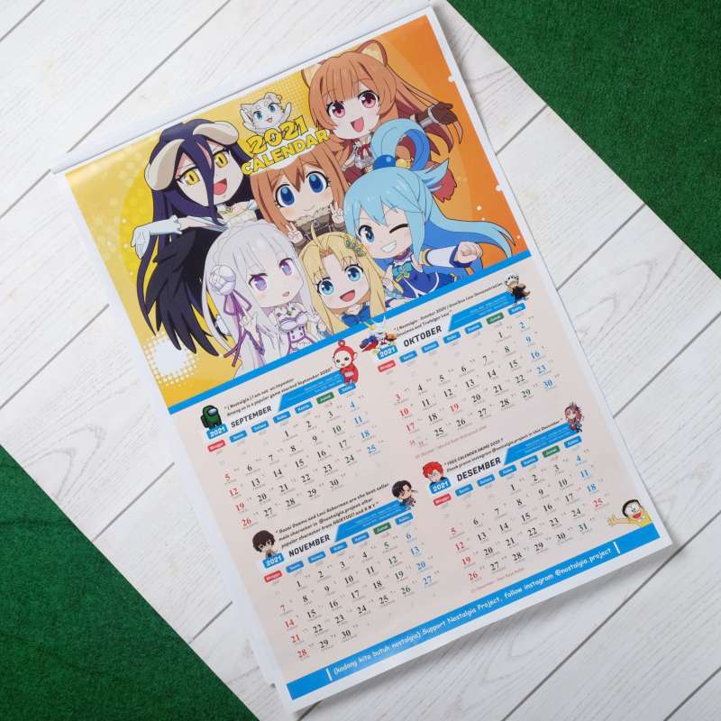 Jual Kalender Anime 2021 Variasi A Di Seller Nostalgia Project - Pajang ...