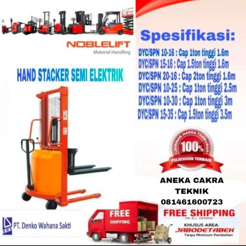 Promo Semi electric Stacker 1,5 Ton CARLIFT Diskon 23% di Seller Vexana ...