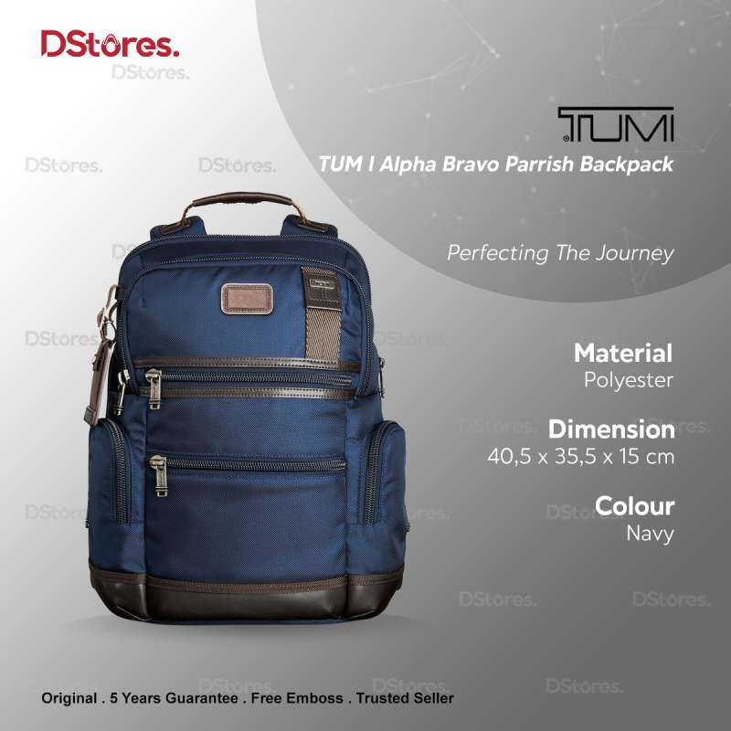 Promo TUMI Alpha Bravo Parrish Backpack - Navy Diskon 1% di Seller ...