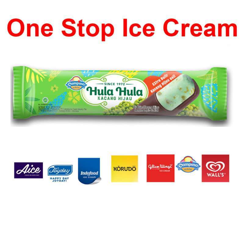 Jual Campina Hula Hula Kacang Hijau Ice Cream Es Krim Kacang Hijau ...