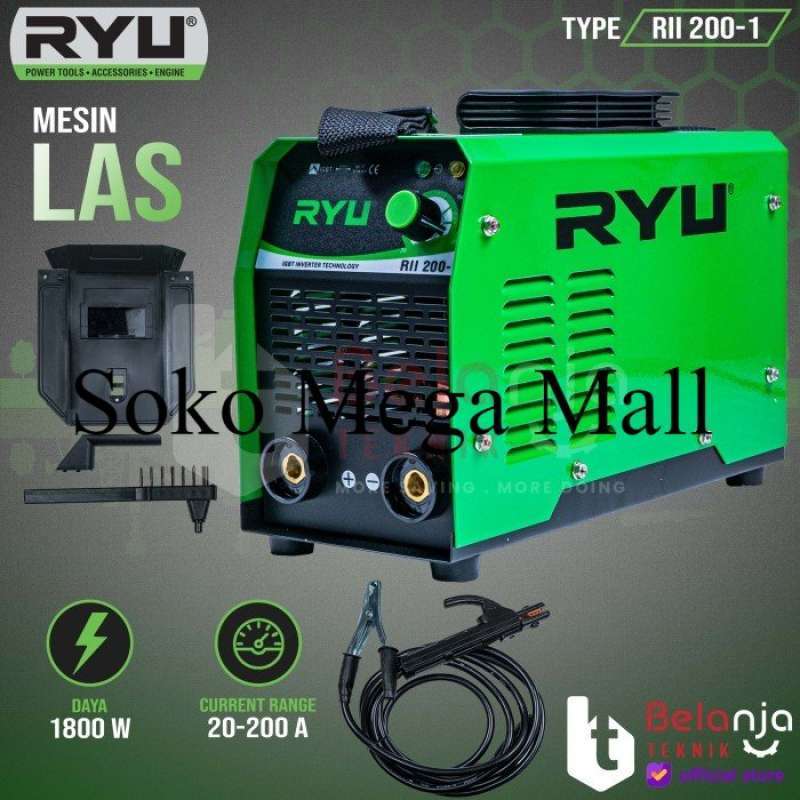 Jual Obral Ryu Travo Las Inverter Rii 200-1 Igbt 1800 Watt Mesin Trafo ...