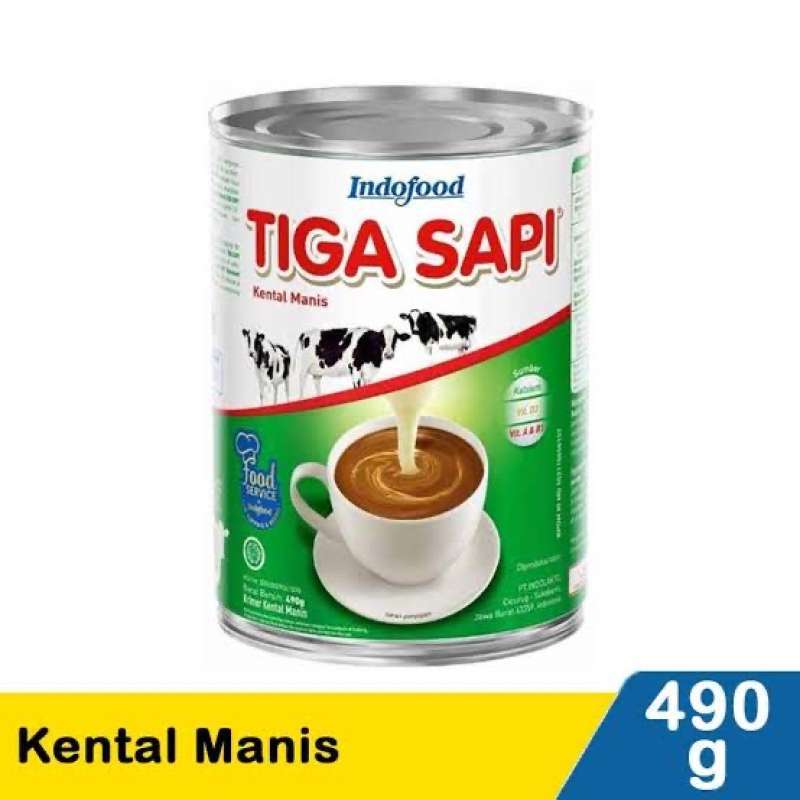 Jual Susu Kental Manis Tiga Sapi 1kaleng (490gram) Di Seller Toko ...