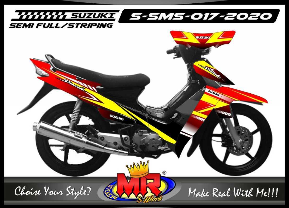 Promo Decal Stiker Motor Suzuki Smash Grafis Keren Modern Racing Diskon ...