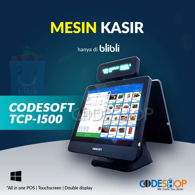 Jual MESIN KASIR ALL ONE POS SYSTEM TOUCHSCREEN CODESOFT TCP-I500 ...