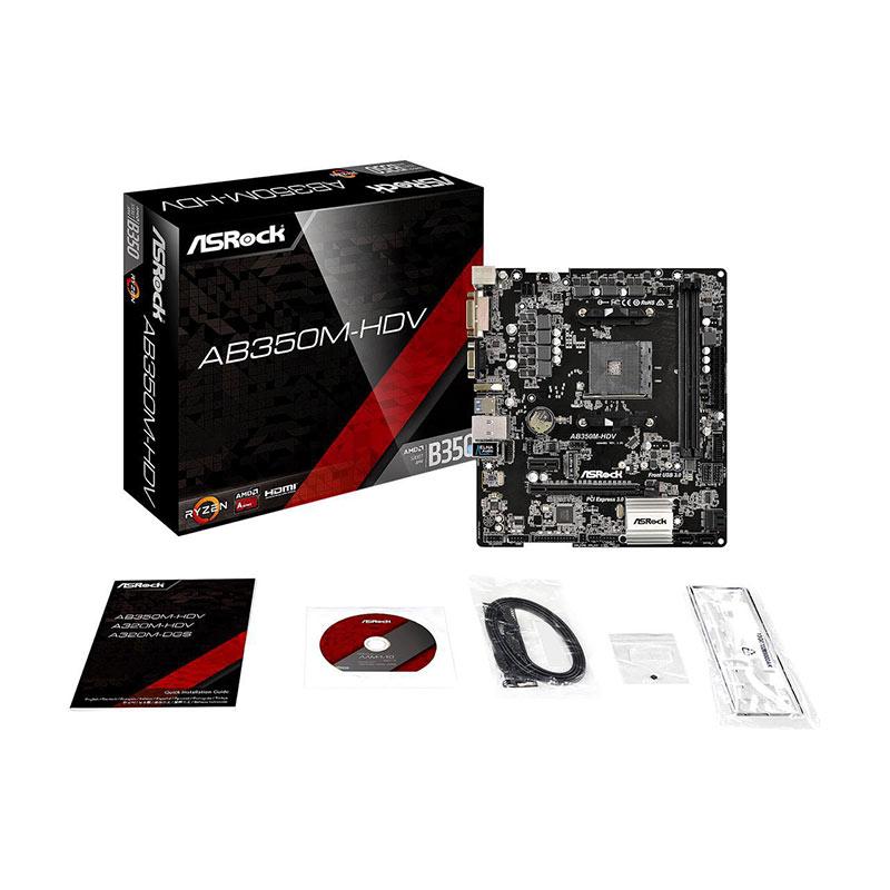 Jual Asrock AB350M-HDV Motherboard [Socket AM4] di Seller Zen techno ...
